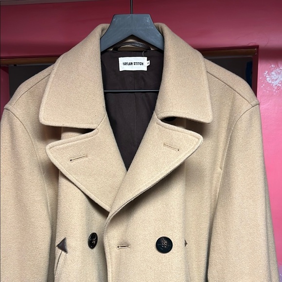 Taylor Stitch | Jackets & Coats | Taylor Stitch Tan Pea Coat 0 Wool ...